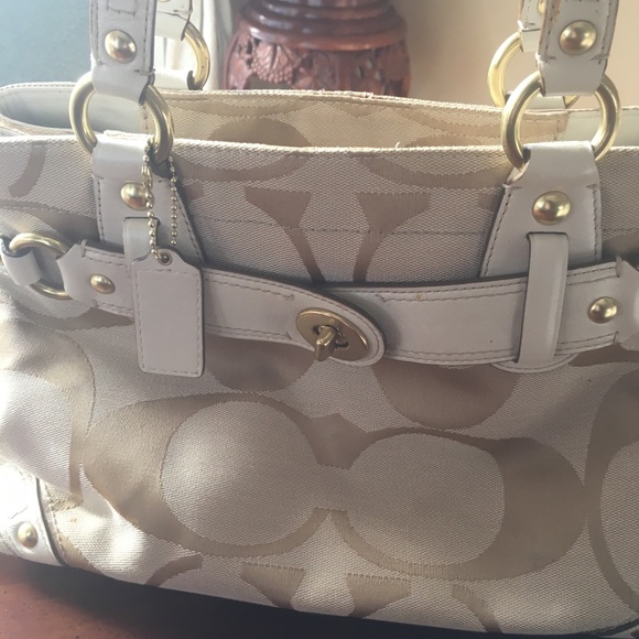 Coach | Bags | Coach Cream Colored Satchel | Poshmark